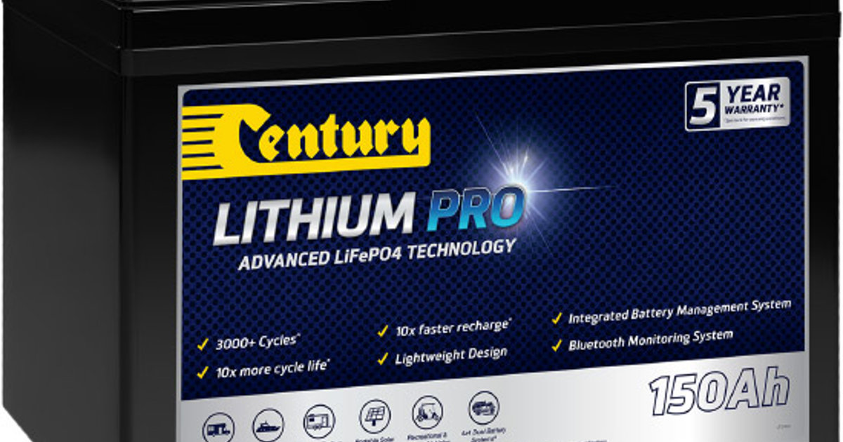 C12-150XLi Plus - Lithium Pro Lithium Deep Cycle Batteries | Century ...