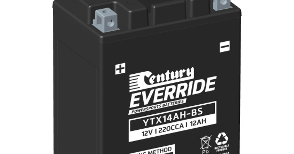 YTX14AH-BS - Hi Performance AGM Motorcycle & Powersport Batteries ...