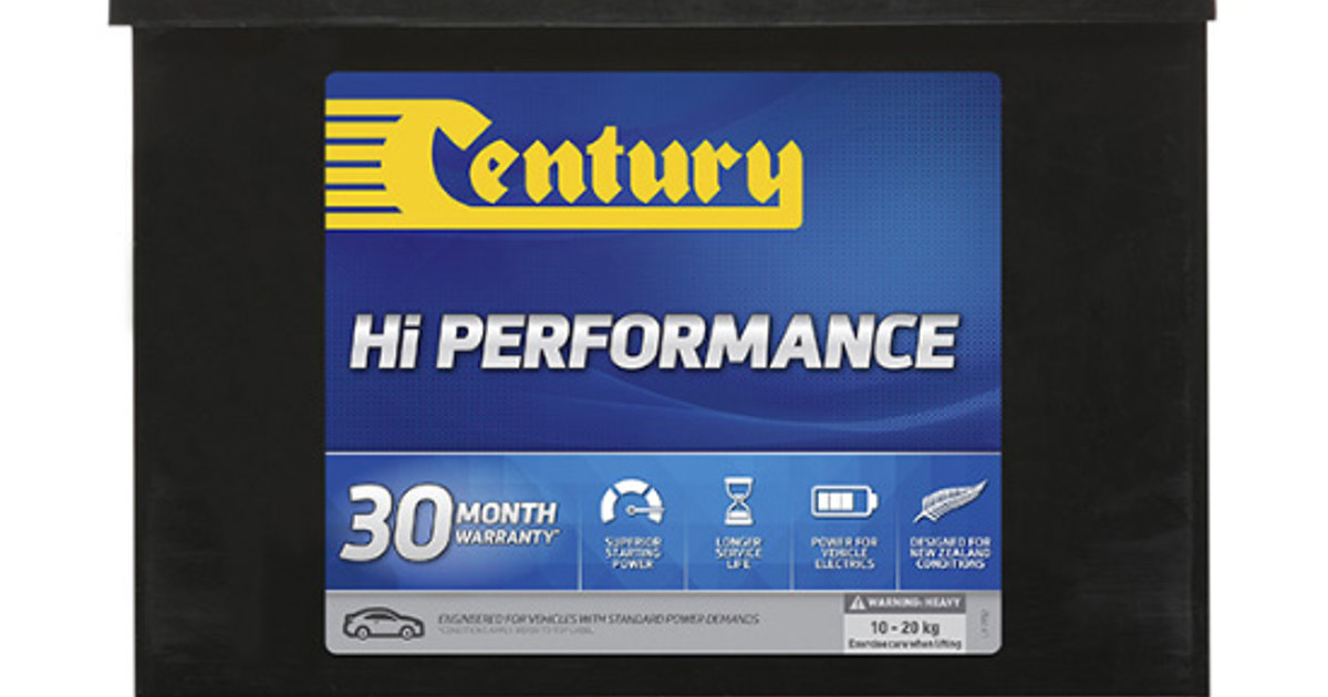 43 - Hi Performance Conventional Car Batteries | Century Batteries