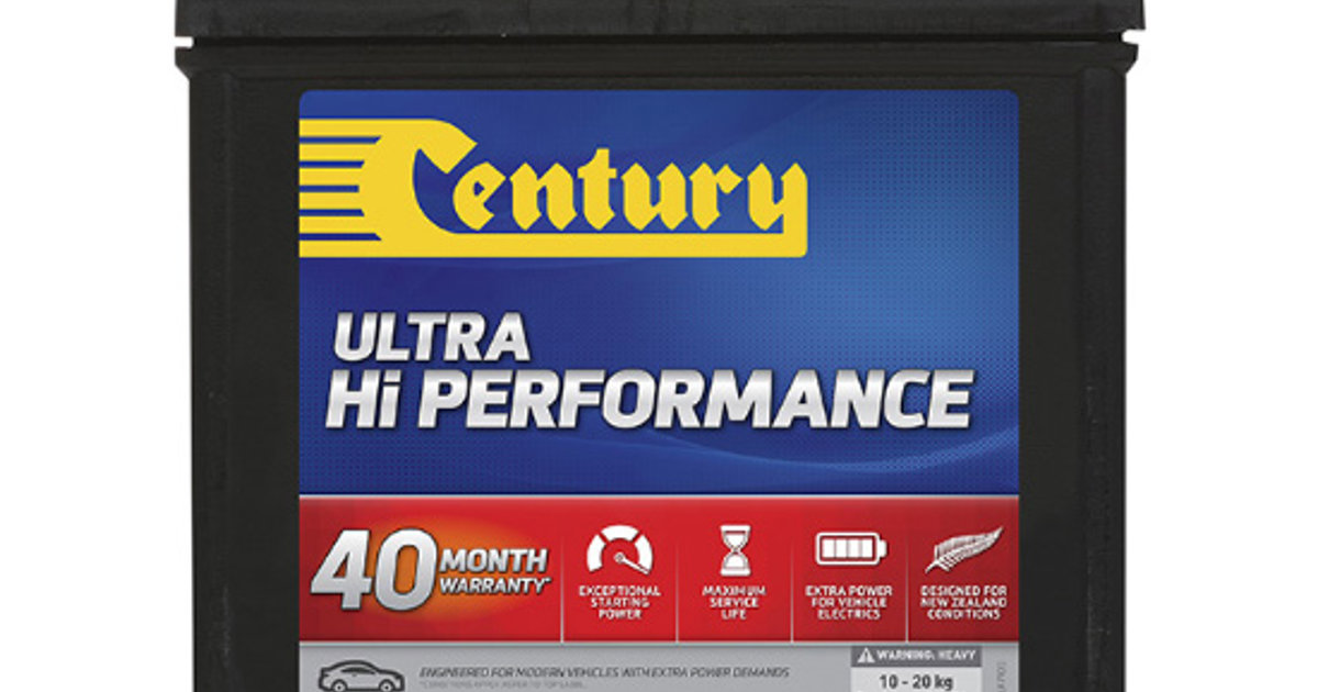 50D20L MF - Ultra Hi Performance Conventional Car Batteries | Century ...