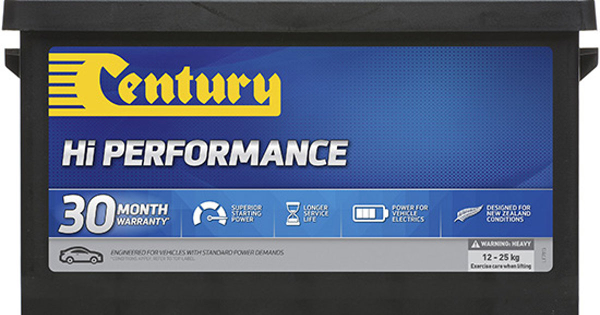 DIN53L MF - Hi Performance DIN Conventional car batteries | Century Batteries